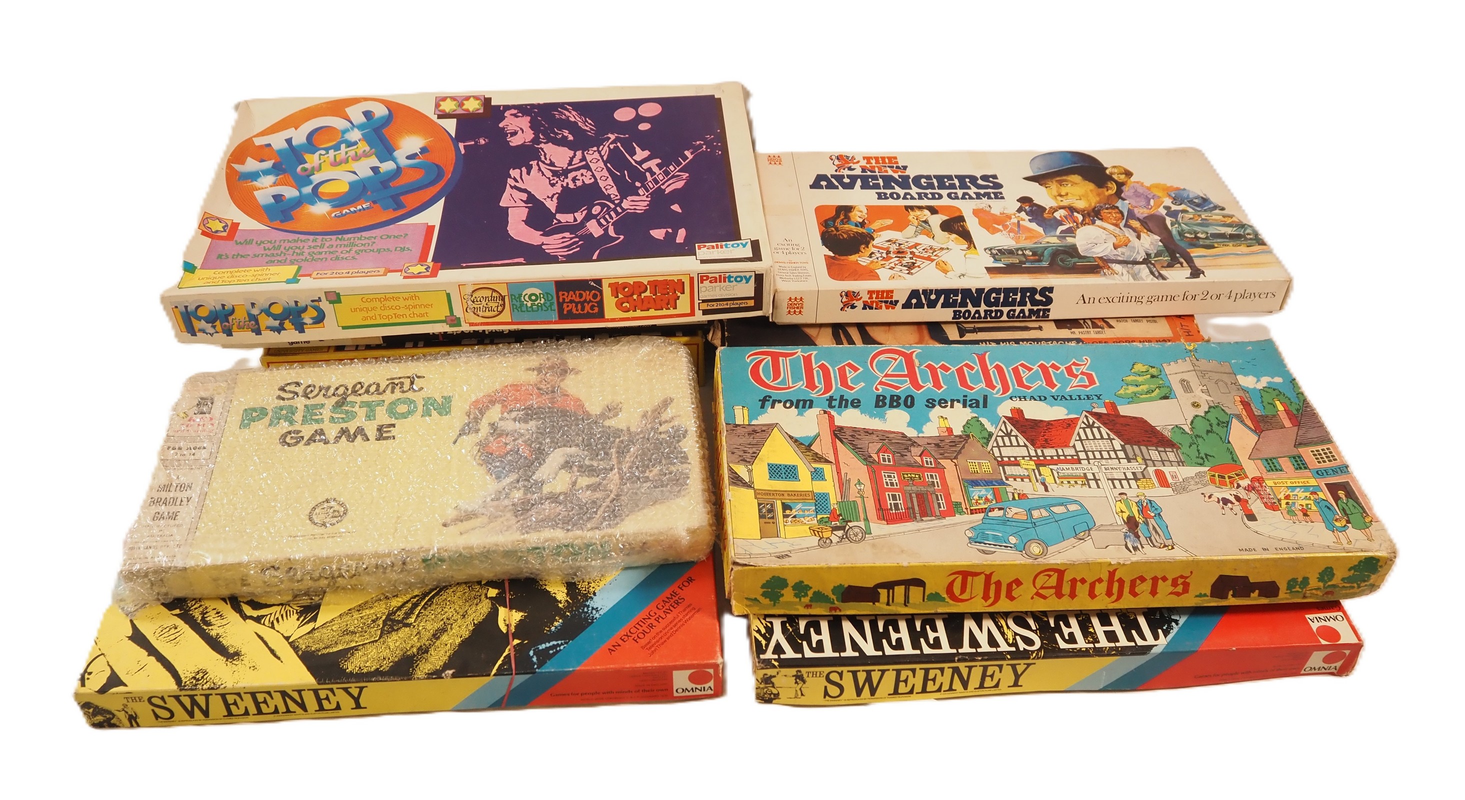Lot 58 - Group of TV themed board games including